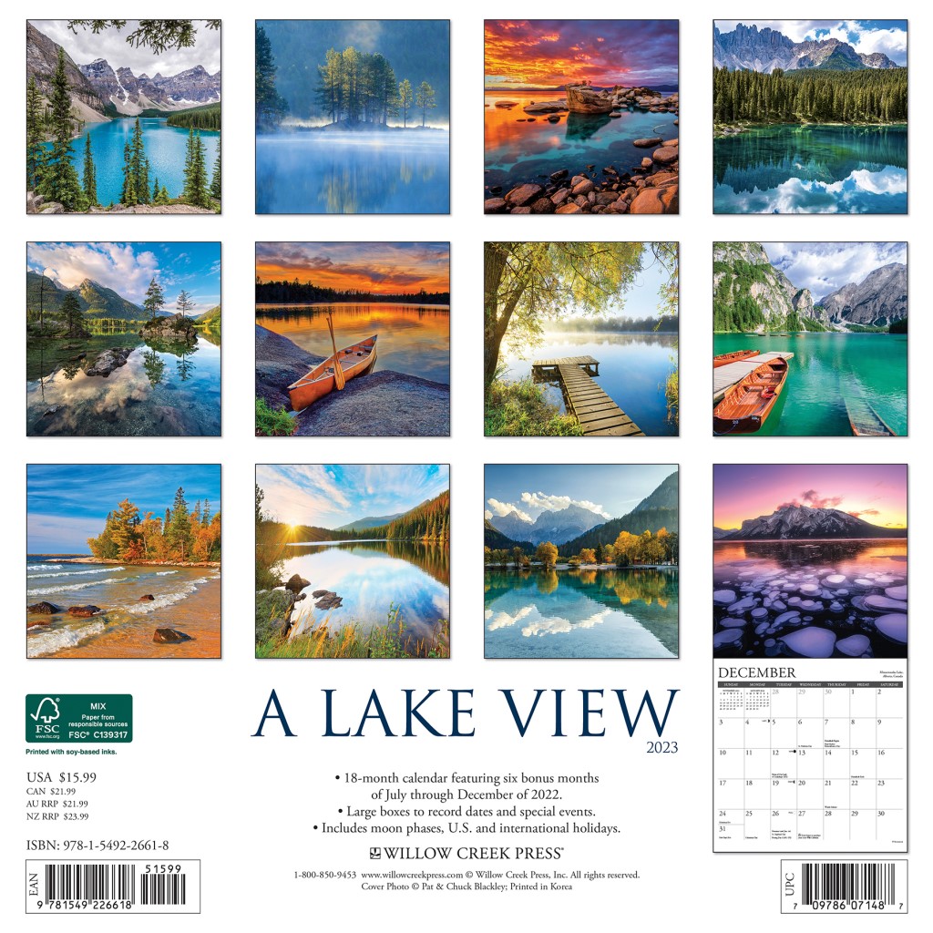Lake View - 2023 Wall Calendar by Willow Creek Press | 9781549226618 ...