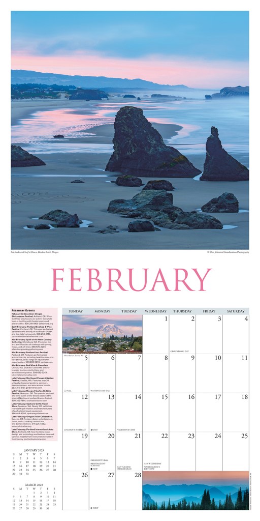 Pacific Northwest - 2023 Wall Calendar by Willow Creek Press ...