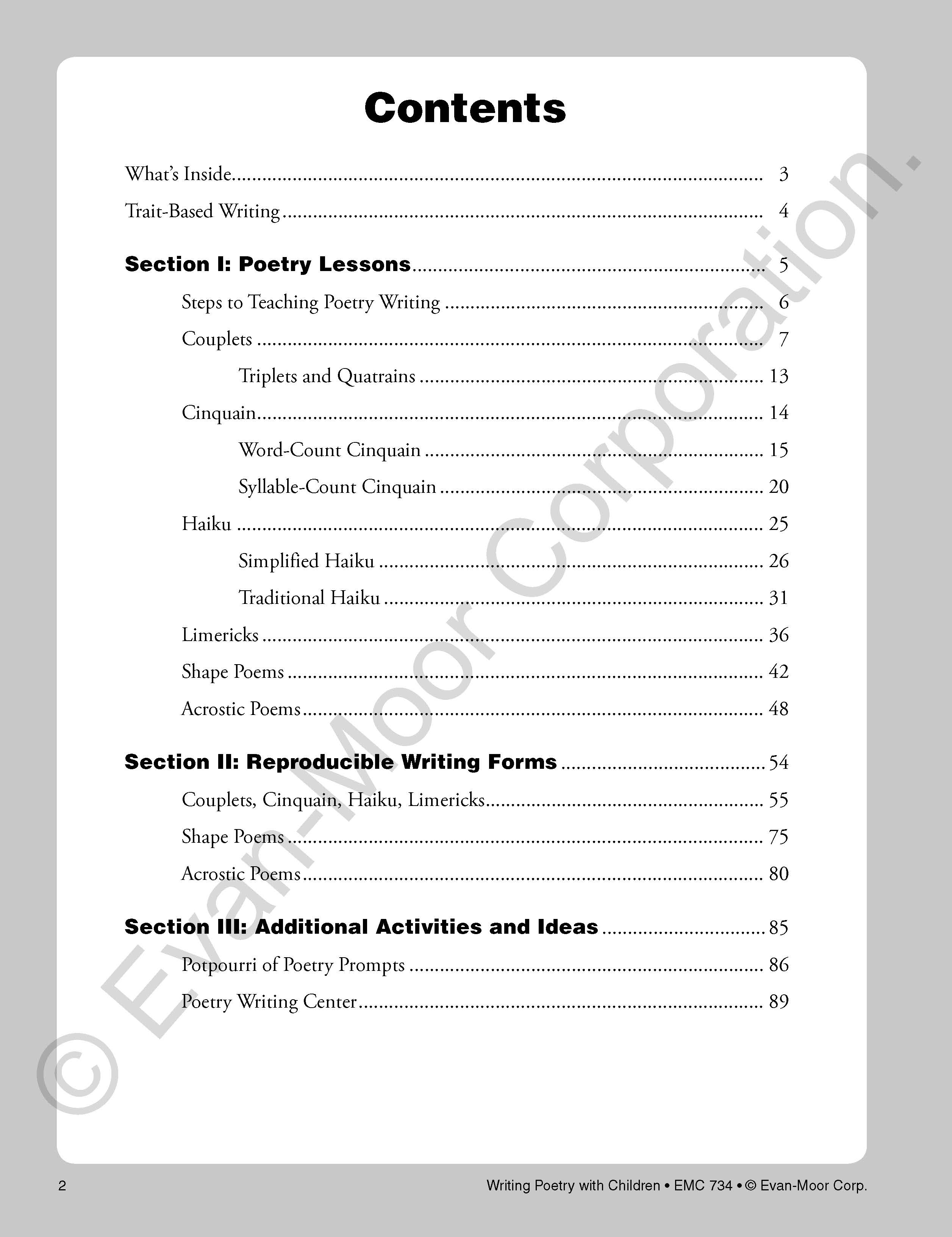 Writing Poetry with Children Grade 1 - 6 Teacher Resource, Writing ...