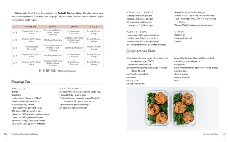 The Autoimmune Protocol Meal Prep Cookbook, Weekly Meal Plans and Nourishing Recipes That Make ...