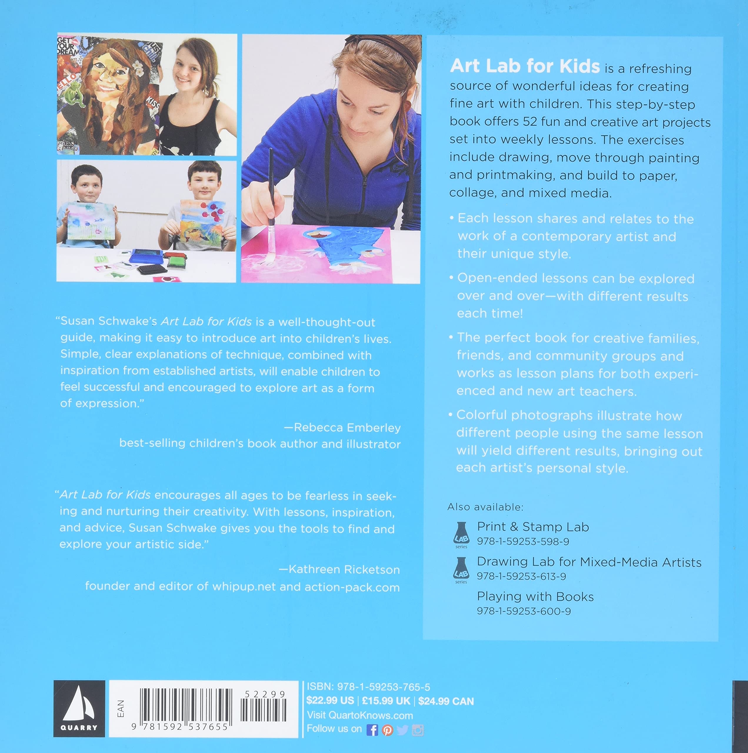 Art Lab for Kids, 52 Creative Adventures in Drawing, Painting ...