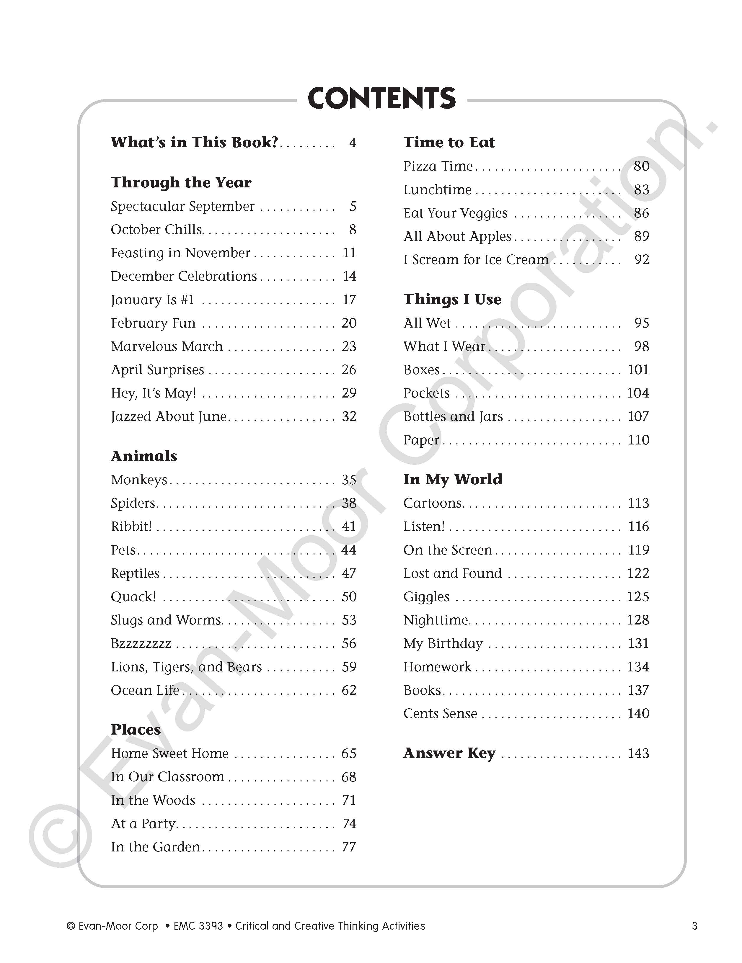 Critical and Creative Thinking Activities, Grade 3 Teacher Resource by ...