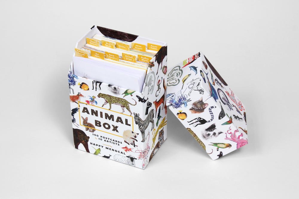 Animal Box Postcards, 100 Postcards by 10 Artists by Princeton ...