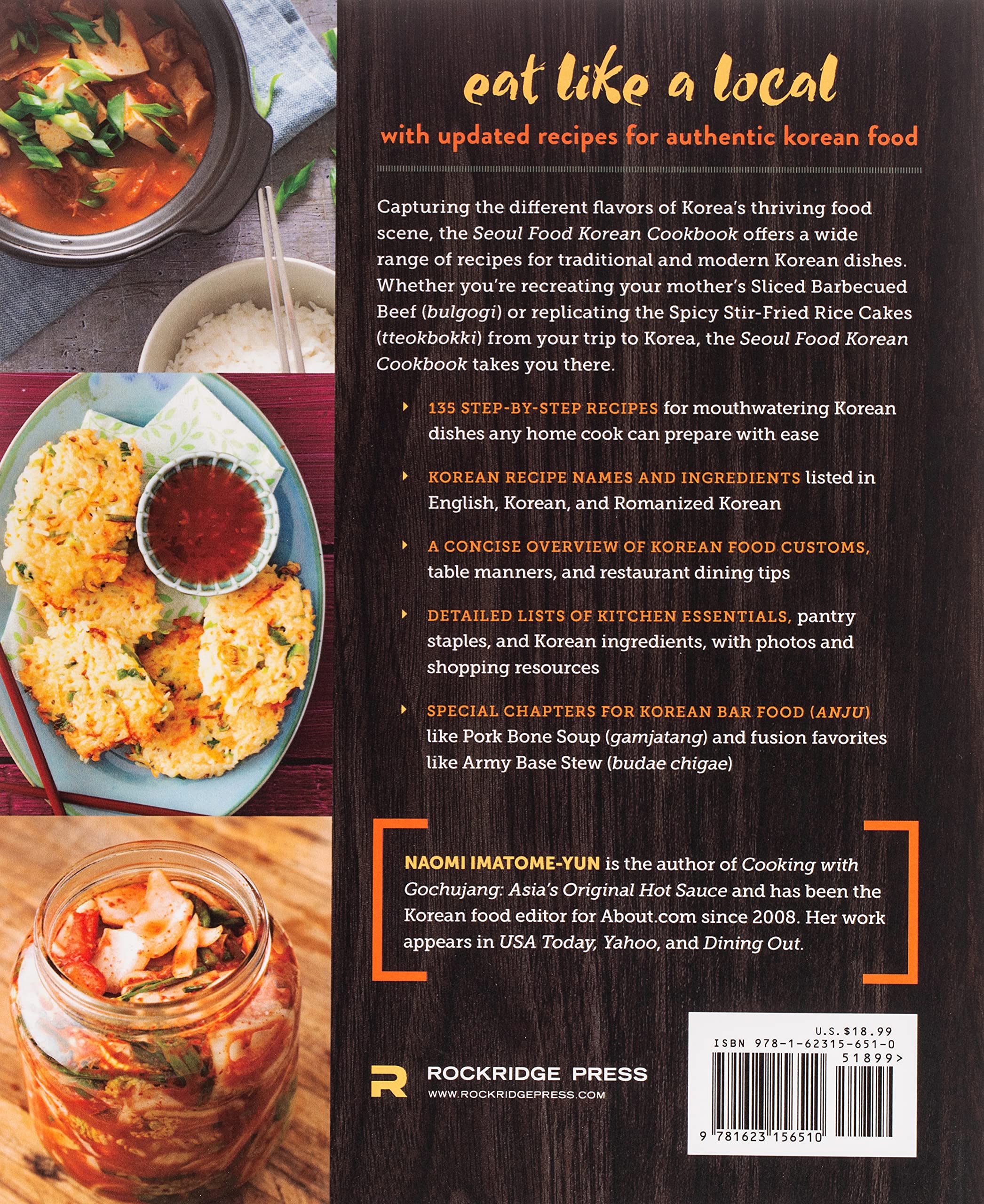 Seoul Food Korean Cookbook, Korean Cooking from Kimchi and Bibimbap to ...