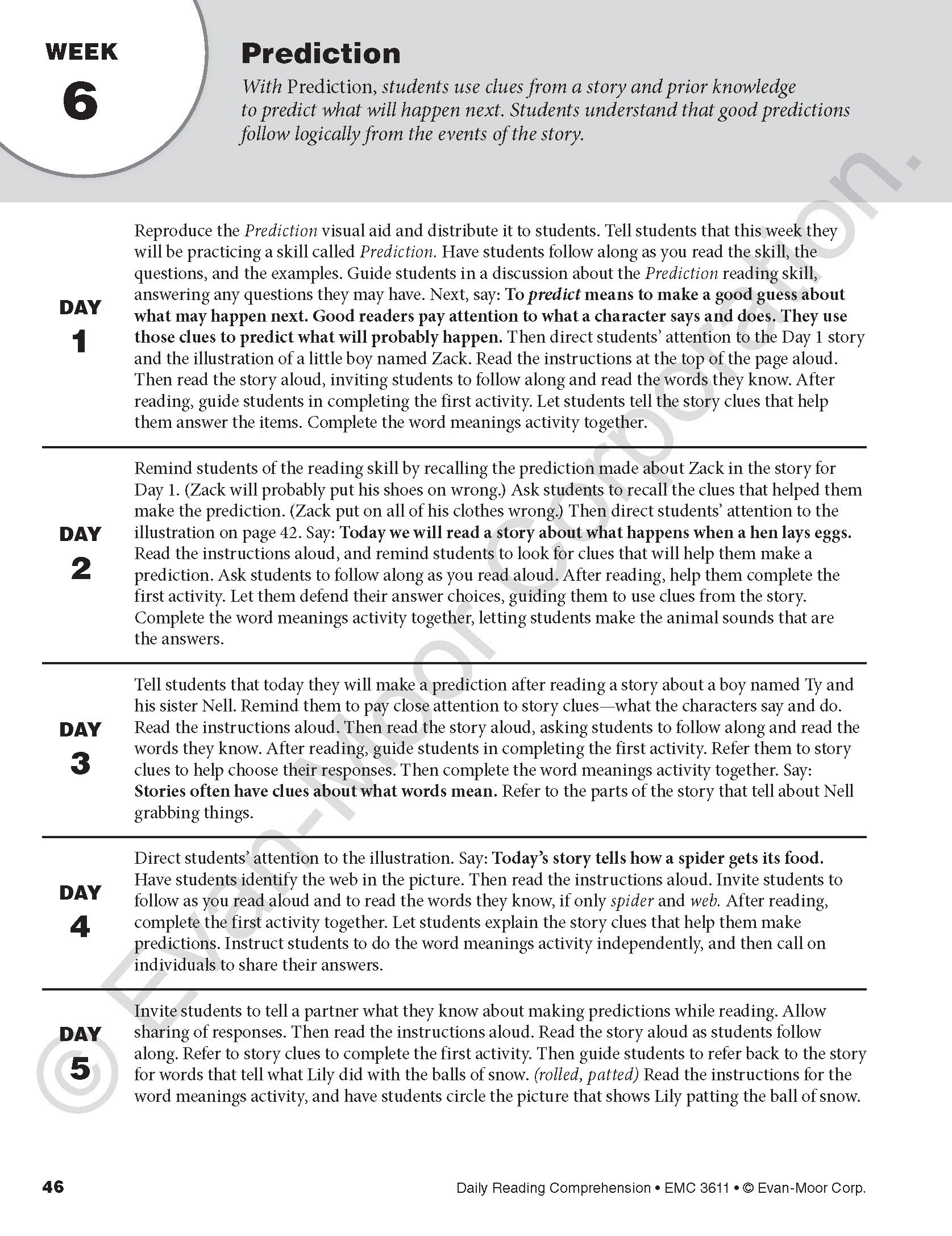 Daily Reading Comprehension, Grade 1 Teacher Edition, Daily Reading ...