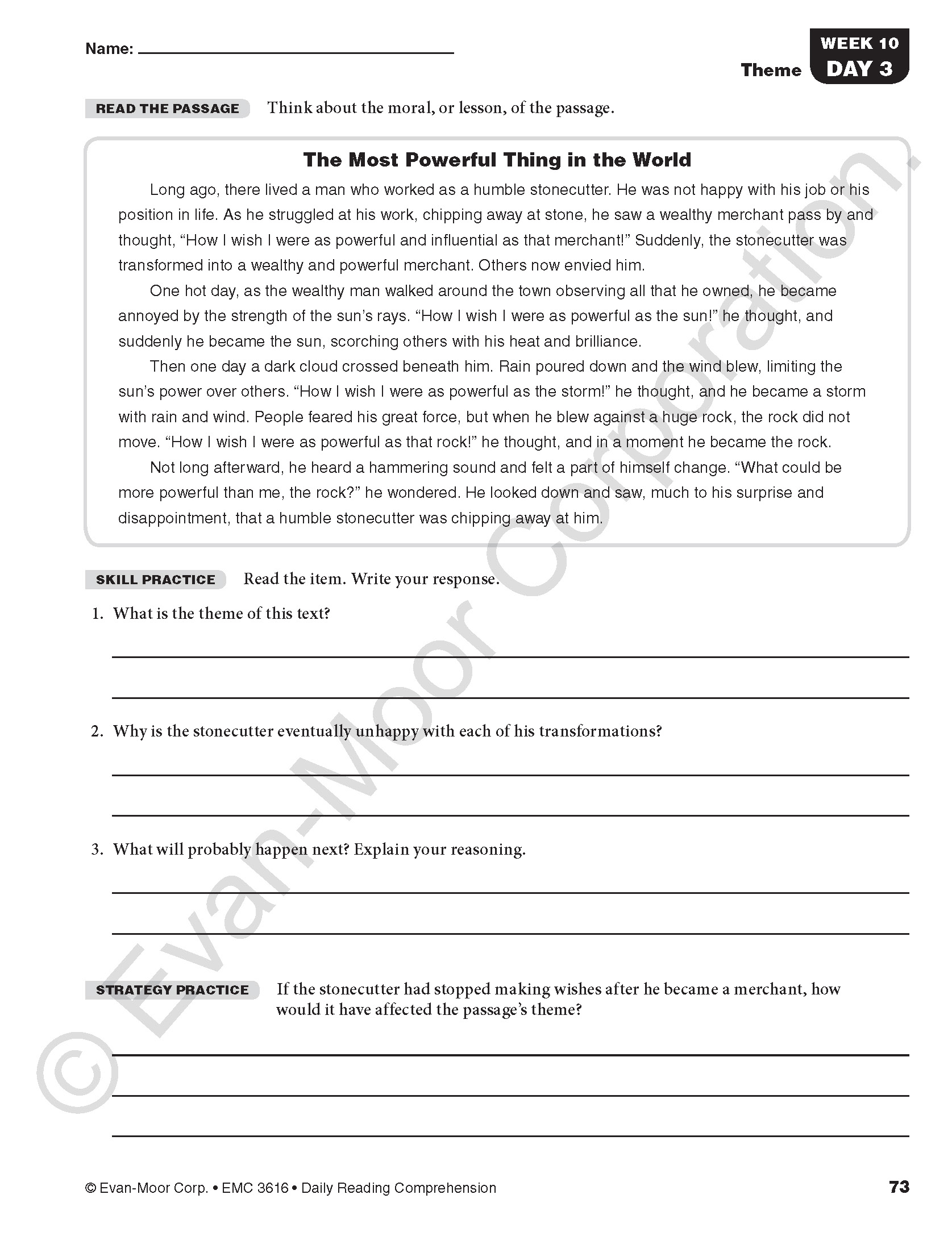 Daily Reading Comprehension, Grade 6 Teacher Edition, Daily Reading ...