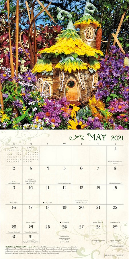 Fairy Houses - 2021 Wall Calendar by Sally J. Smith | 9781631366543 ...