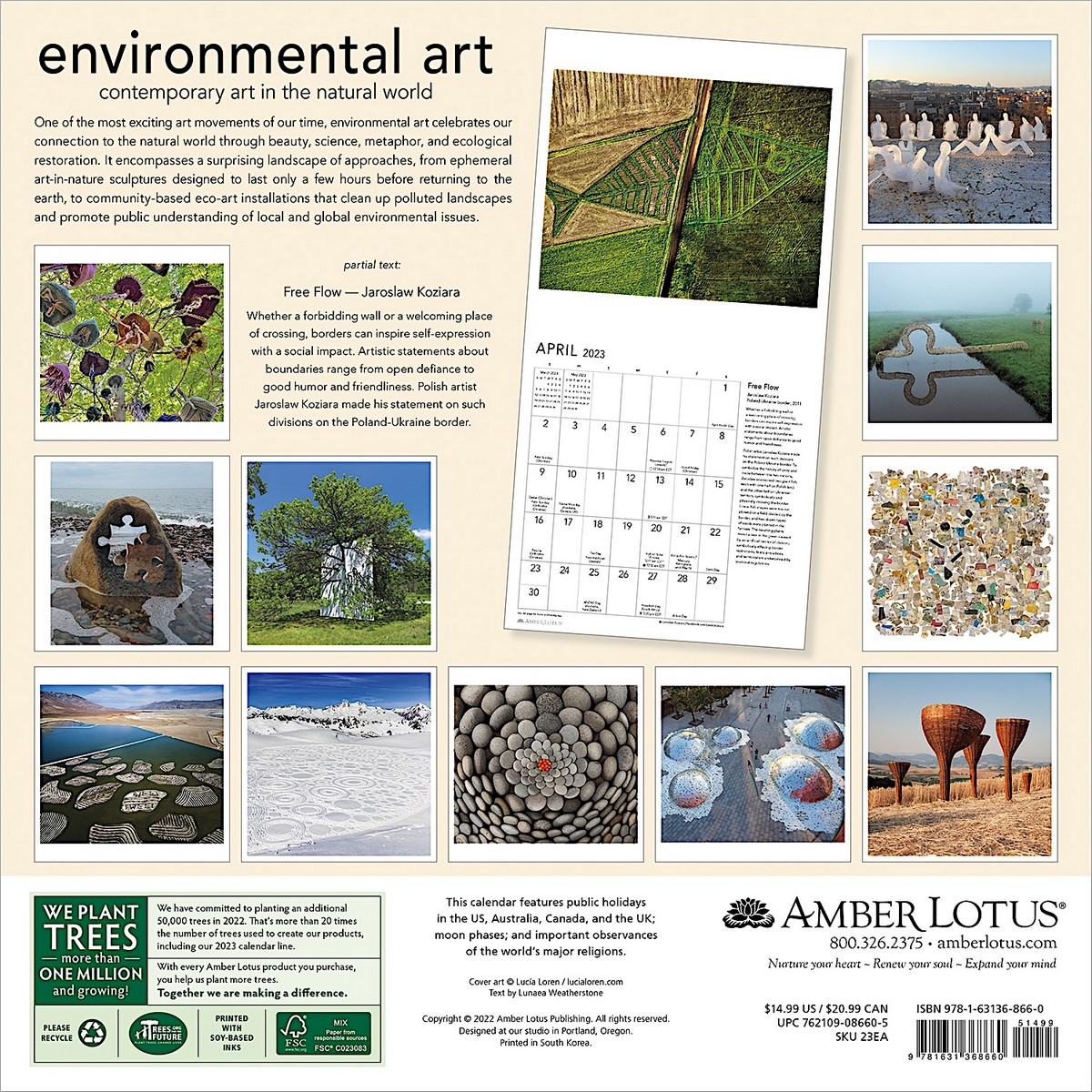 Environmental Art - 2023 Wall Calendar by Amber Lotus | 9781631368660 ...