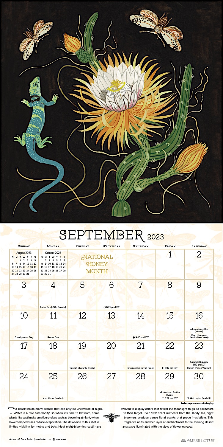 Praise For The Pollinators - 2023 Wall Calendar by Amber Lotus ...