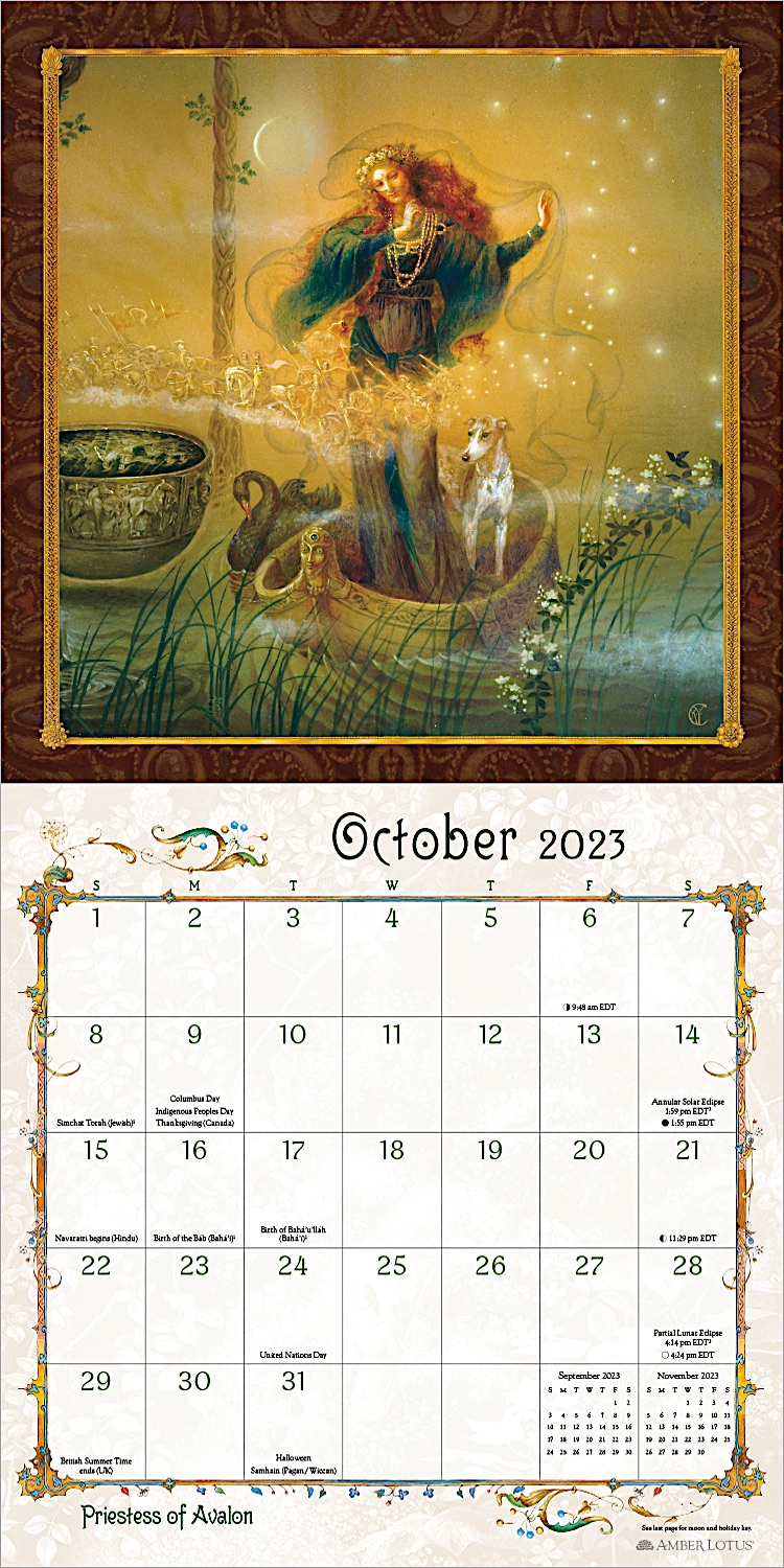 Women Of Myth & Magic - 2023 Wall Calendar by Amber Lotus ...
