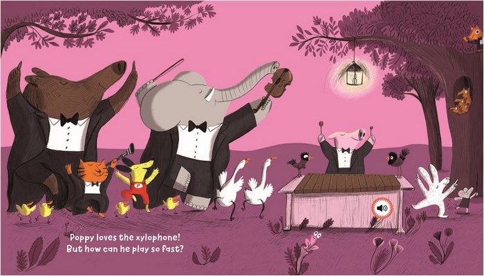 Poppy and the Orchestra - Sound Book, With 16 musical instrument sounds ...