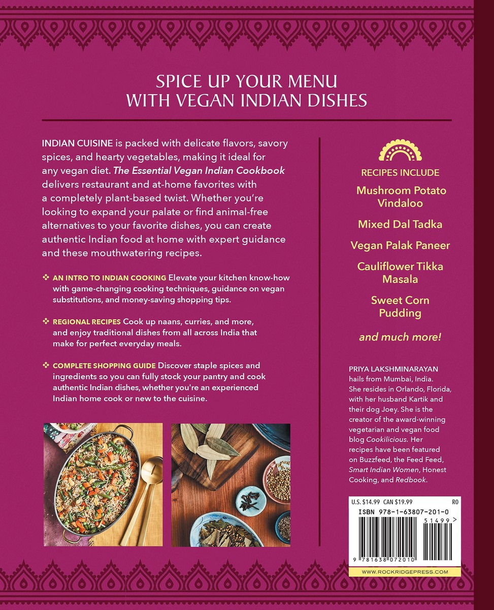 The Essential Vegan Indian Cookbook, 100 Home-Style Classics and ...