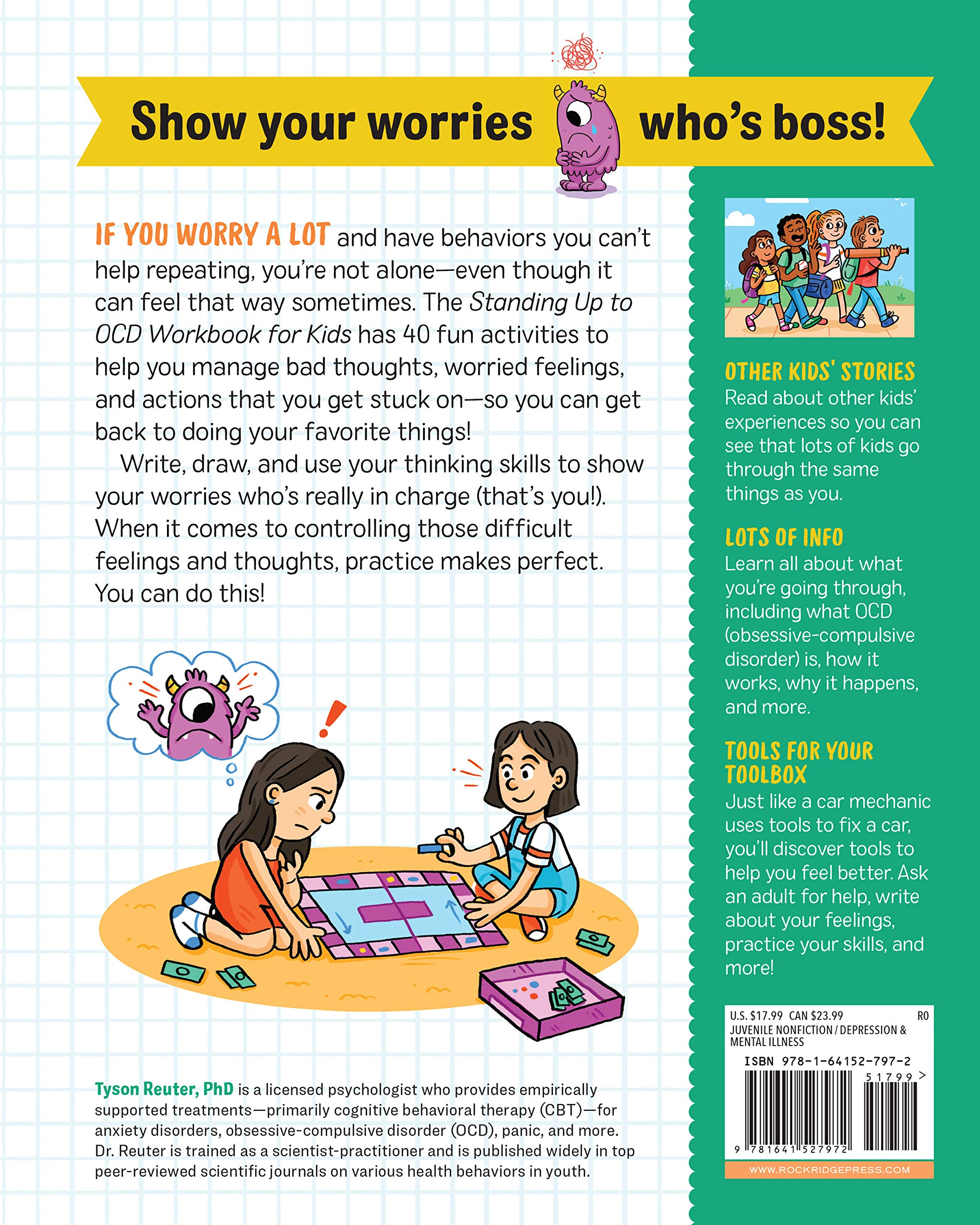 Standing Up to OCD: Workbook for Kids, 40 Activities to Help Children ...