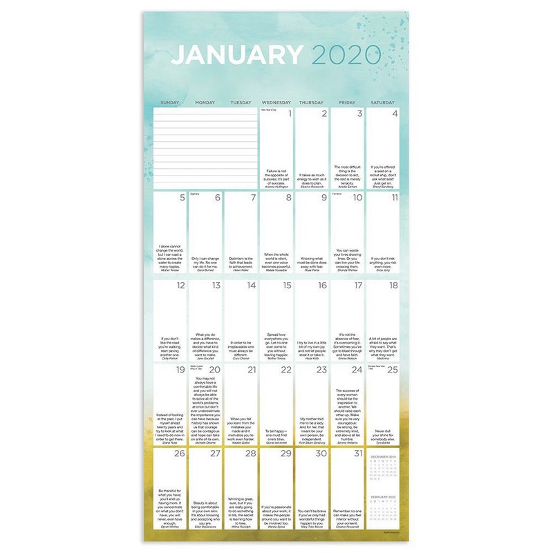365 Inspiring Women - 2020 Wall Calendar by TF Publishing ...
