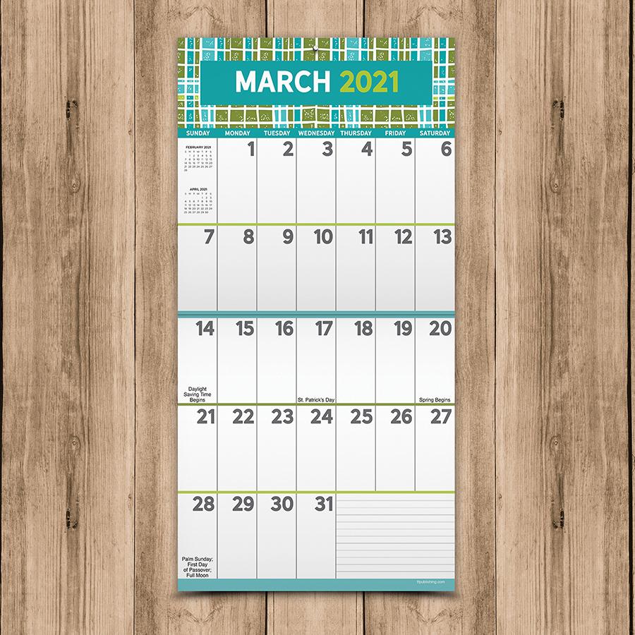 Big Print - 2021 Wall Calendar by TF Publishing | 9781643327501 | Booktopia