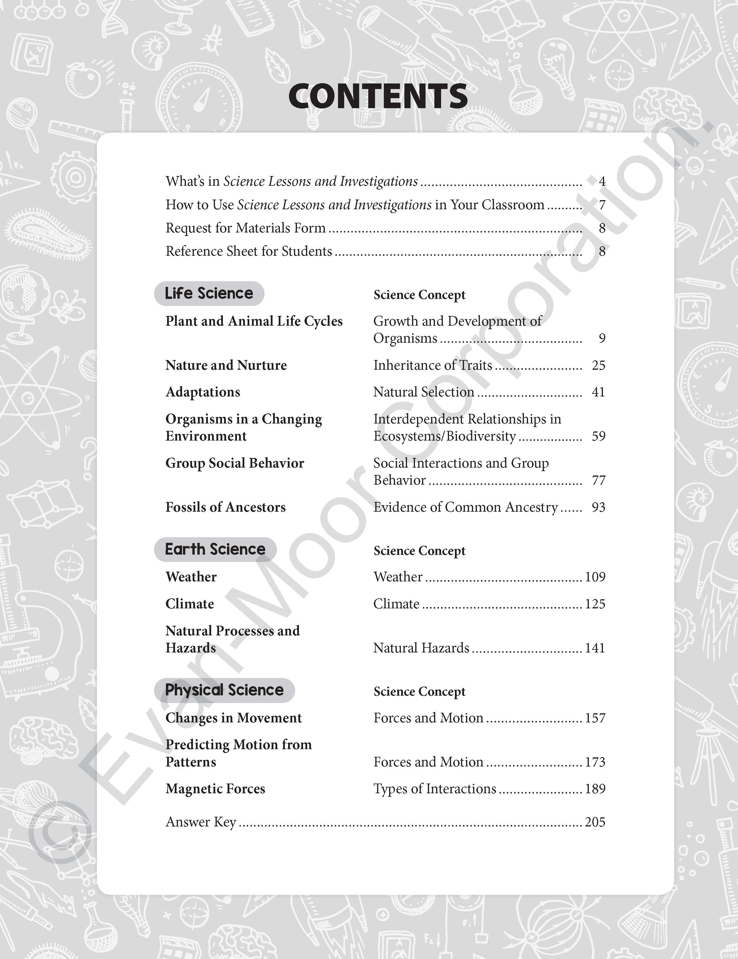 Science Lessons and Investigations, Grade 3 Teacher Resource by Evan ...