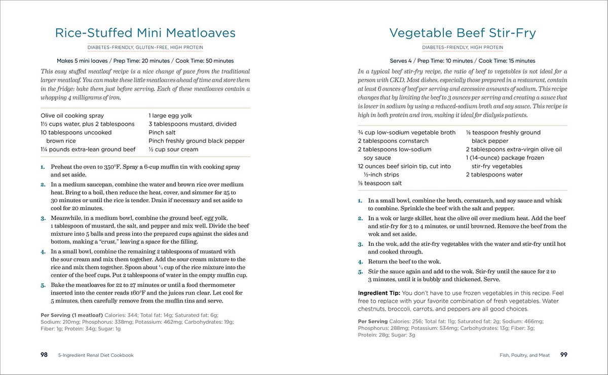 5 Ingredient Renal Diet Cookbook, Quick and Easy Recipes for Every Stage of Kidney Disease by ...