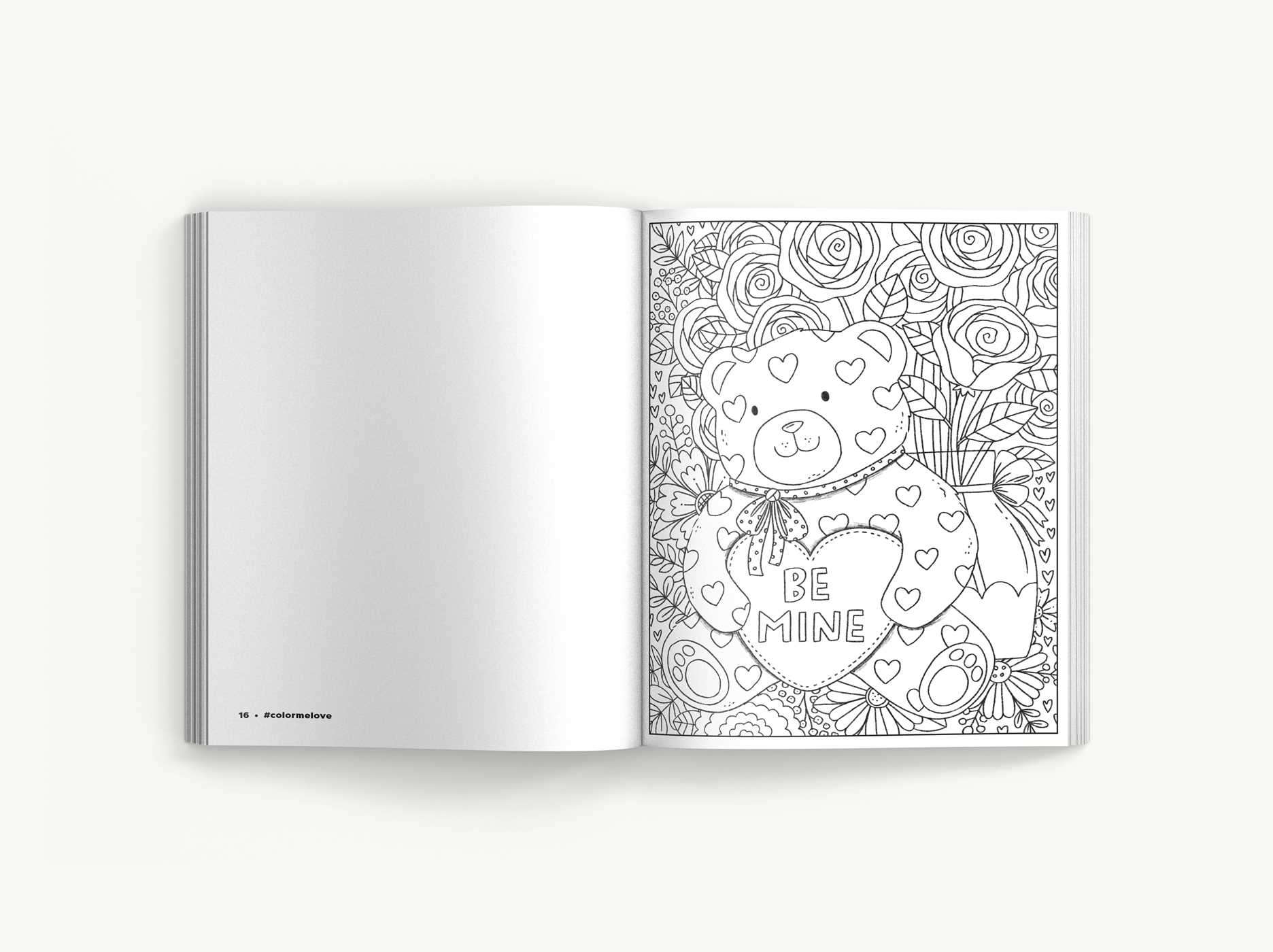 Color Me Love, A Valentine's Day Coloring Book (Adult Coloring Book ...