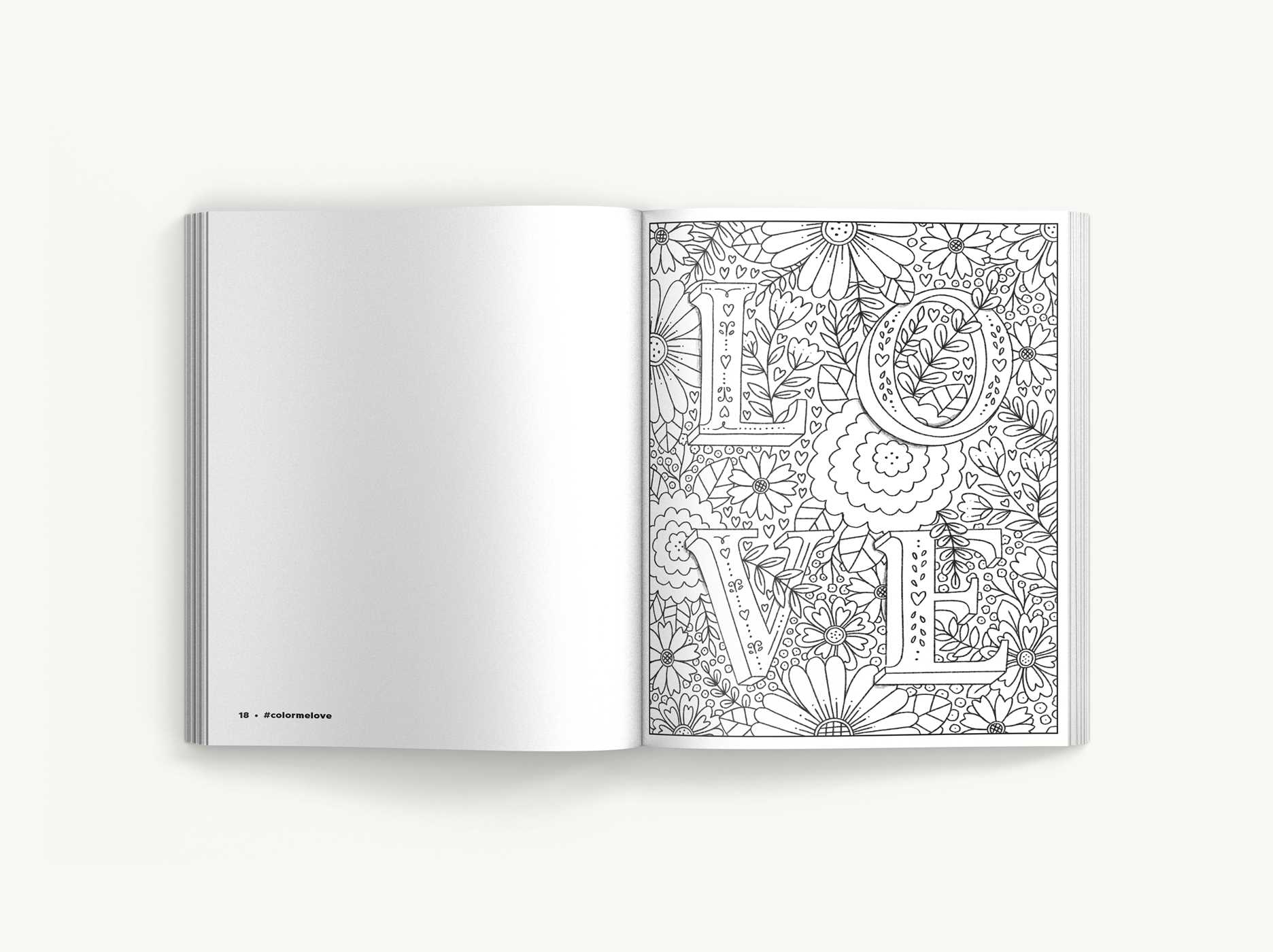 Color Me Love, A Valentine's Day Coloring Book (Adult Coloring Book ...