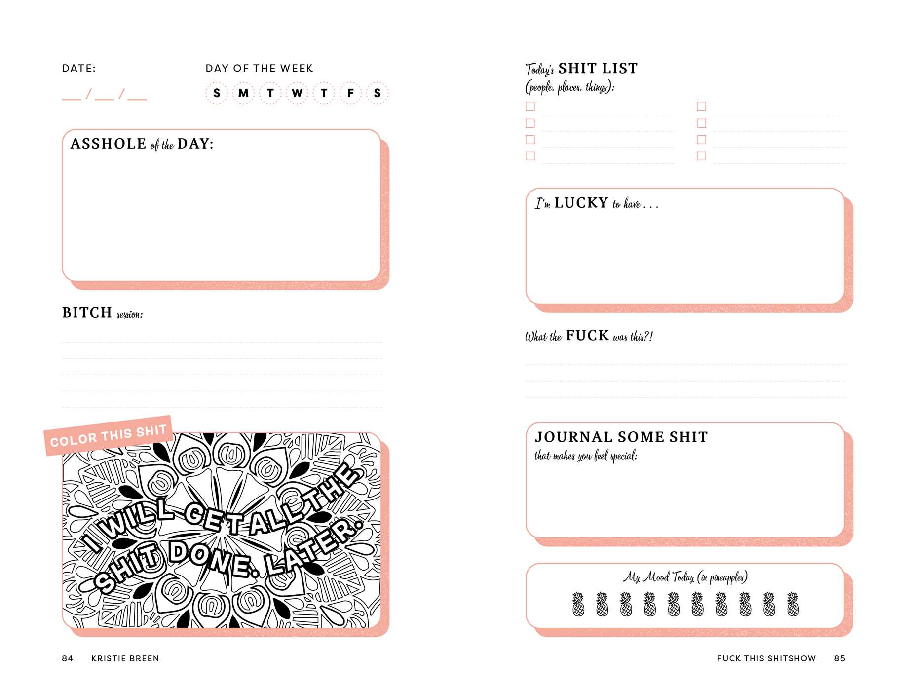 F*ck This Shitshow, A Gratitude Journal for Tired-Ass Women, Revised ...