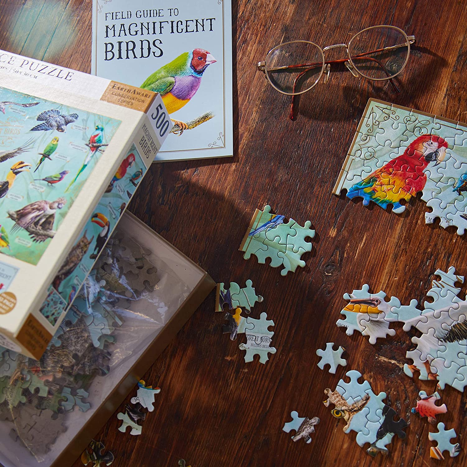 Field Guide to Magnificent Birds - Puzzle, 500-Piece Jigsaw Puzzle by ...