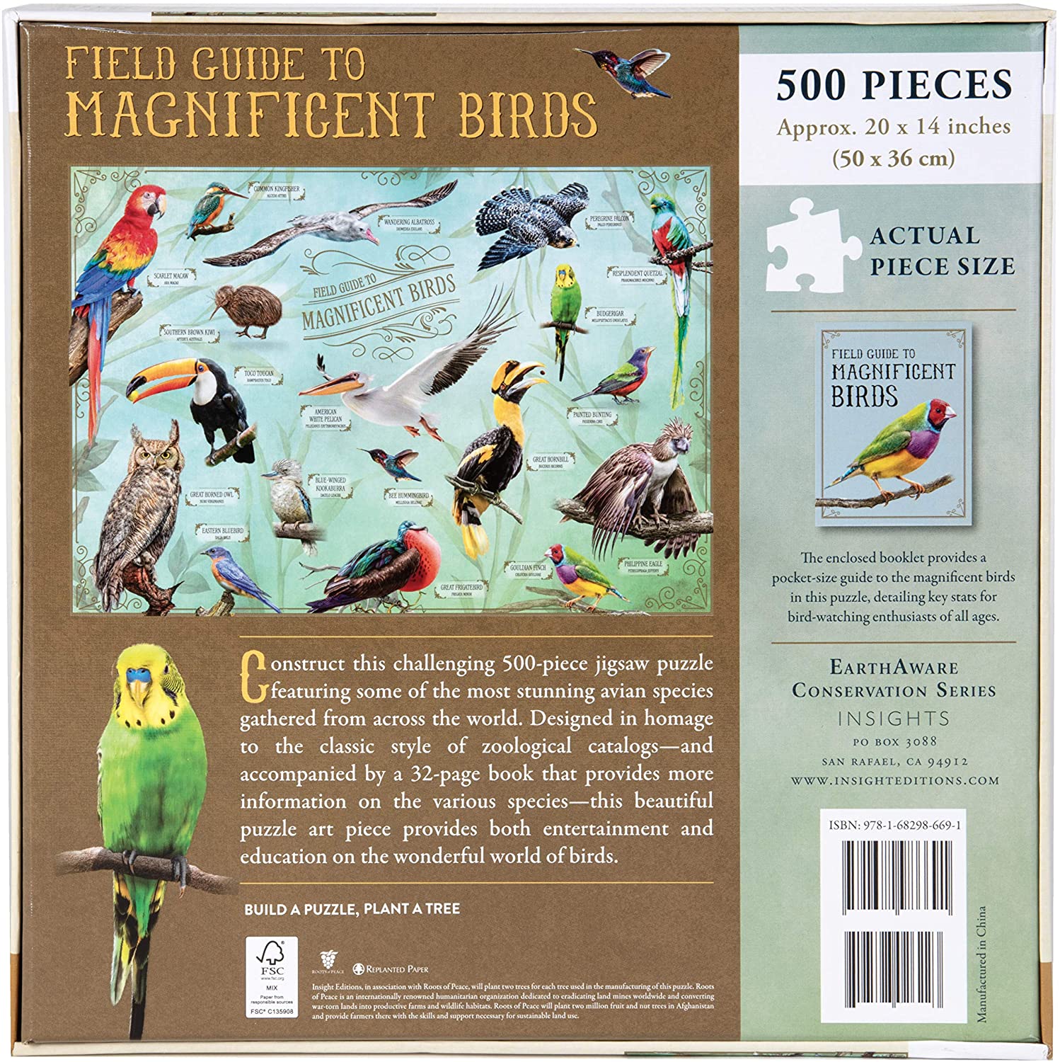 Field Guide to Magnificent Birds - Puzzle, 500-Piece Jigsaw Puzzle by ...