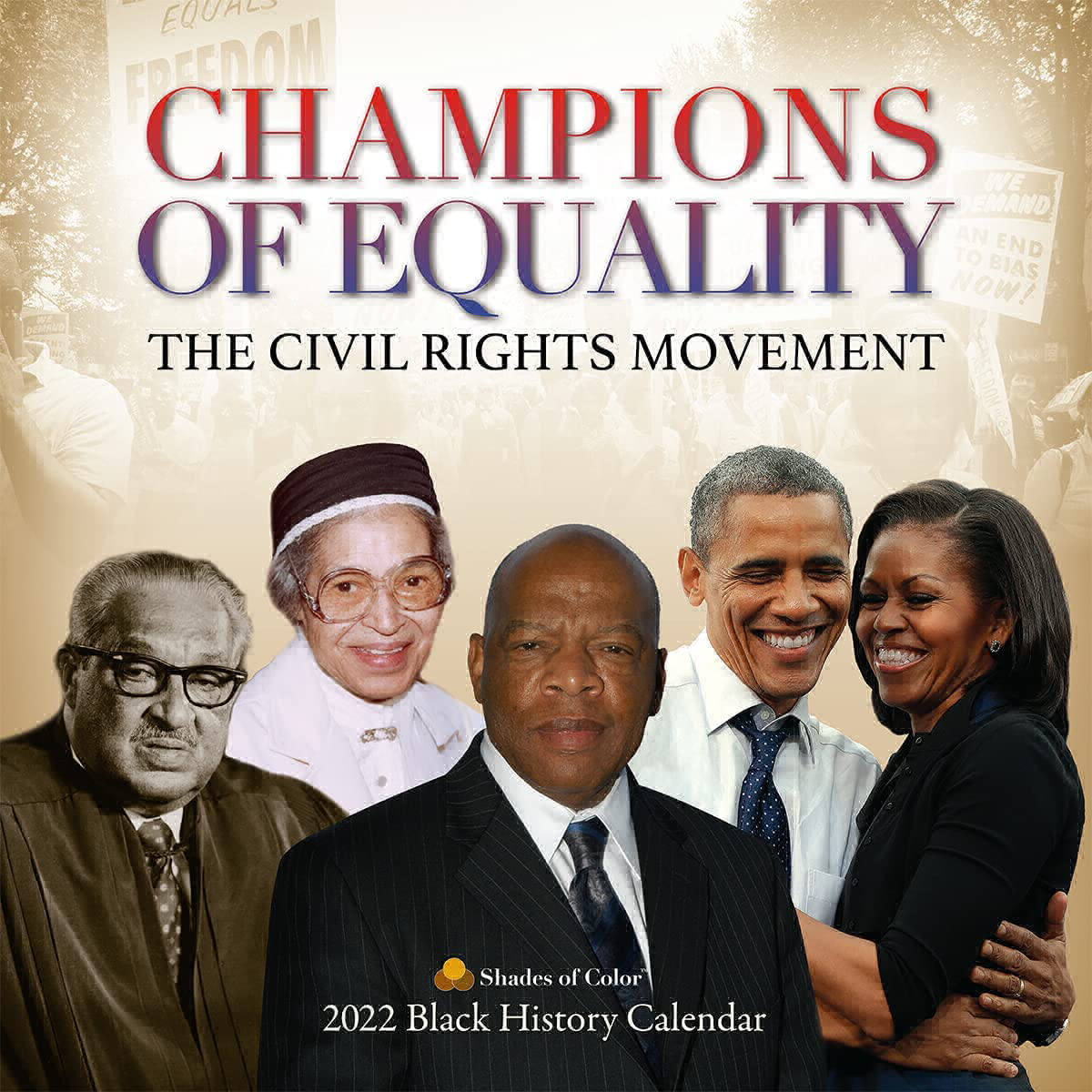 Black History - 2022 Wall Calendar, Champions of Equality by Shades of ...