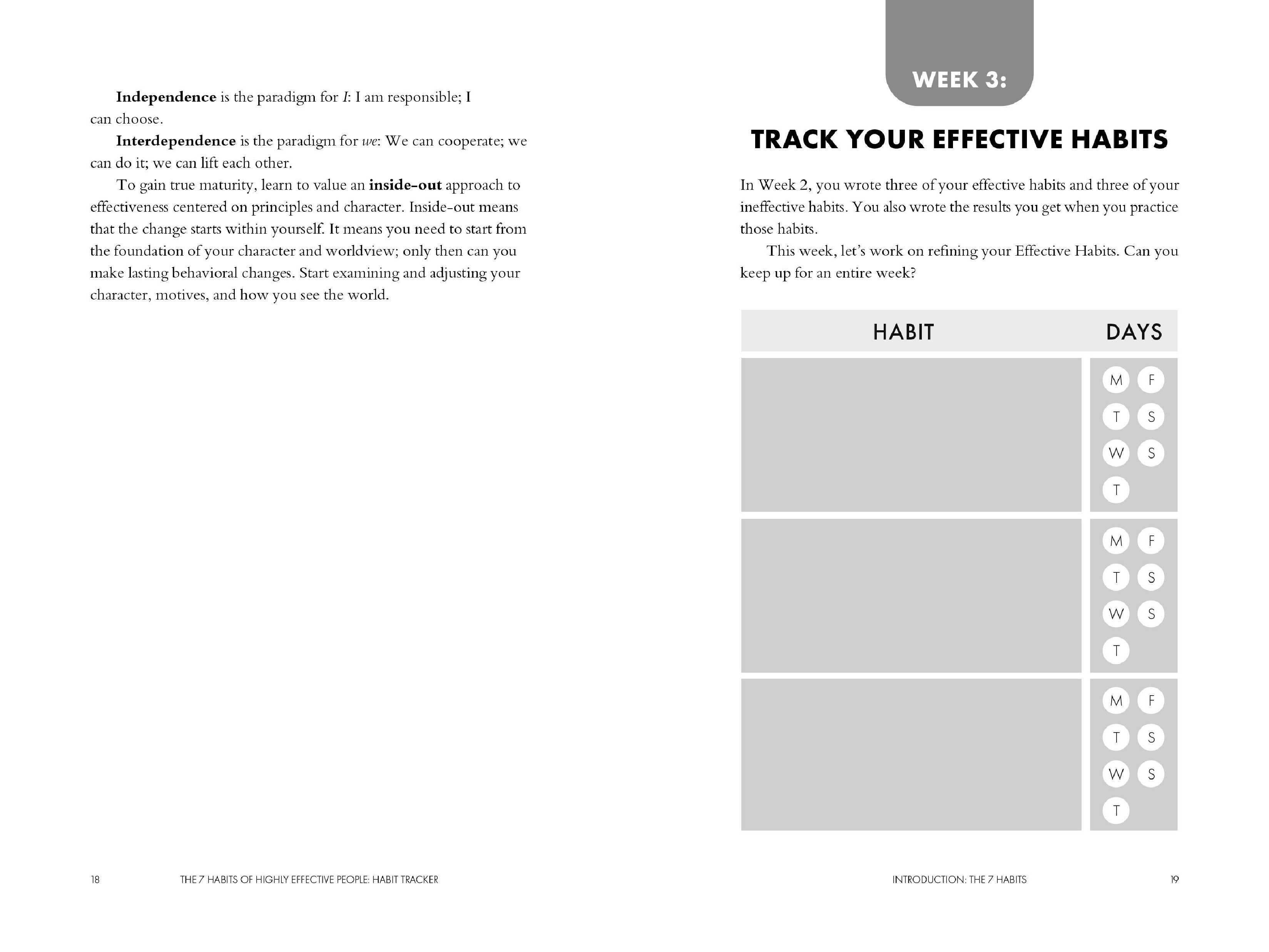 The 7 Habits of Highly Effective People: Habit Tracker by Stephen R ...