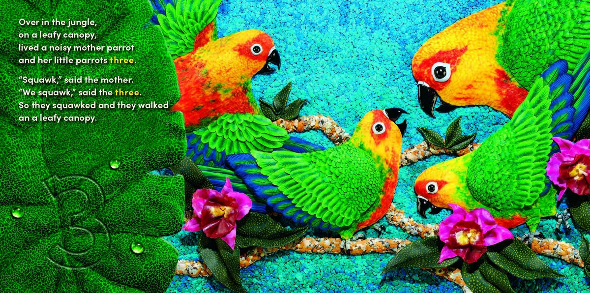 Over in the Jungle, A rain forest baby animal counting book by Marianne ...