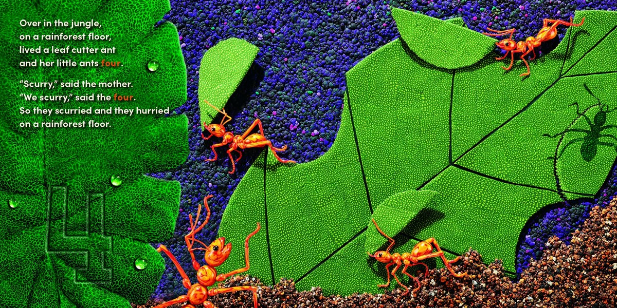 Over in the Jungle, A rain forest baby animal counting book by Marianne ...