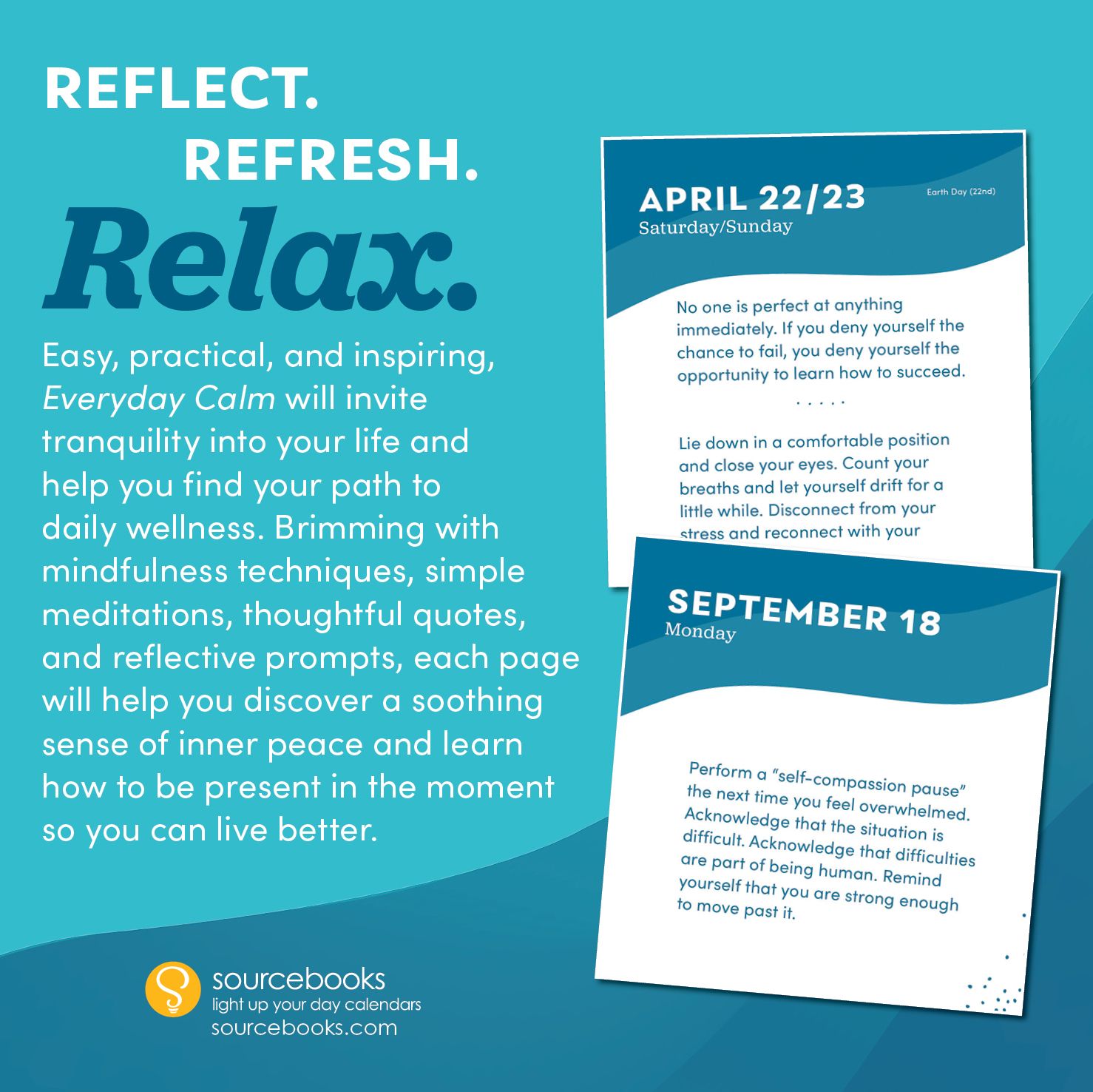 Everyday Calm - 2023 Daily Desk Calendar, 365 days of inspiration and ...