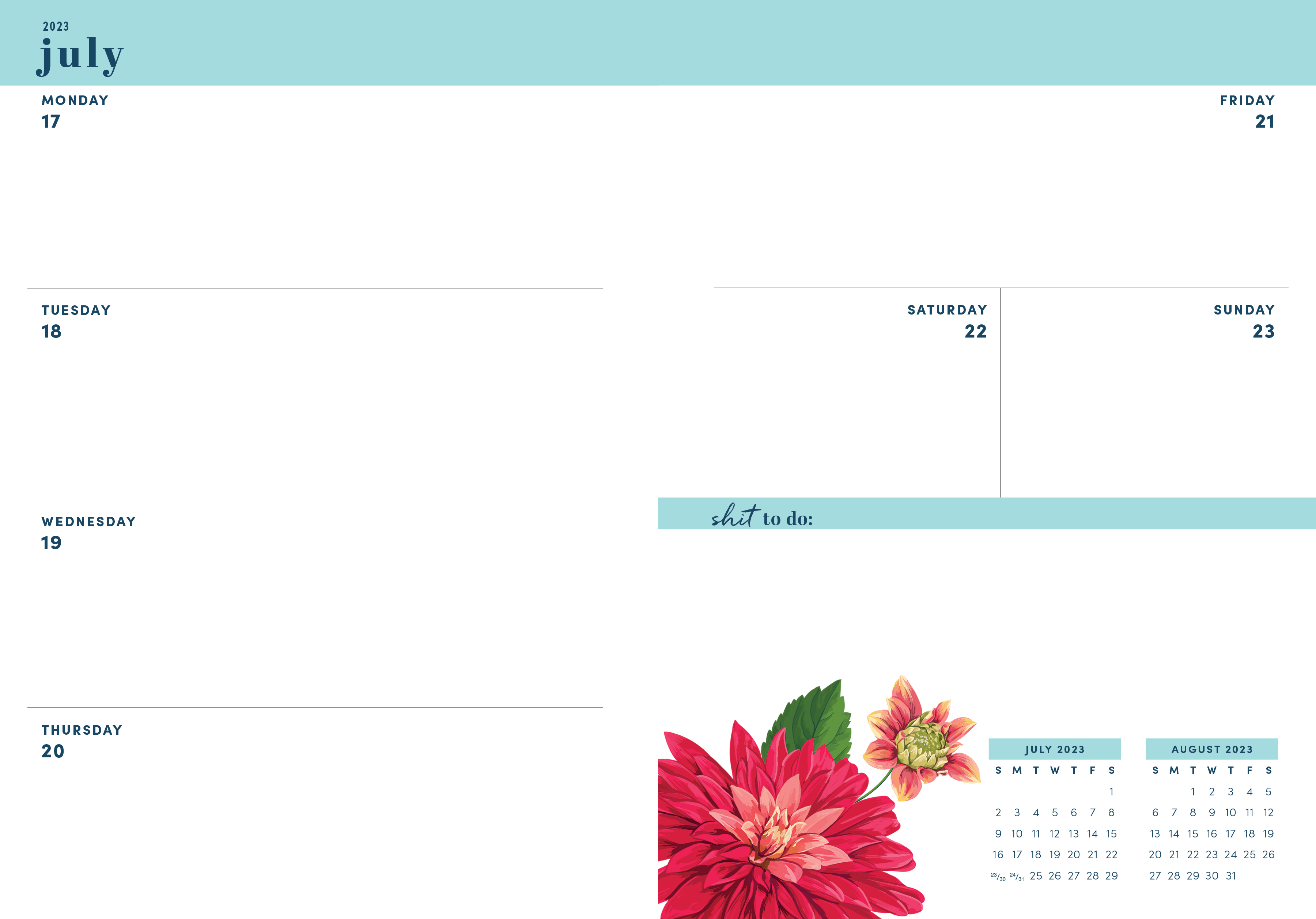 2023 She Believed She Could So She F*cking Did Planner, August 2022 ...