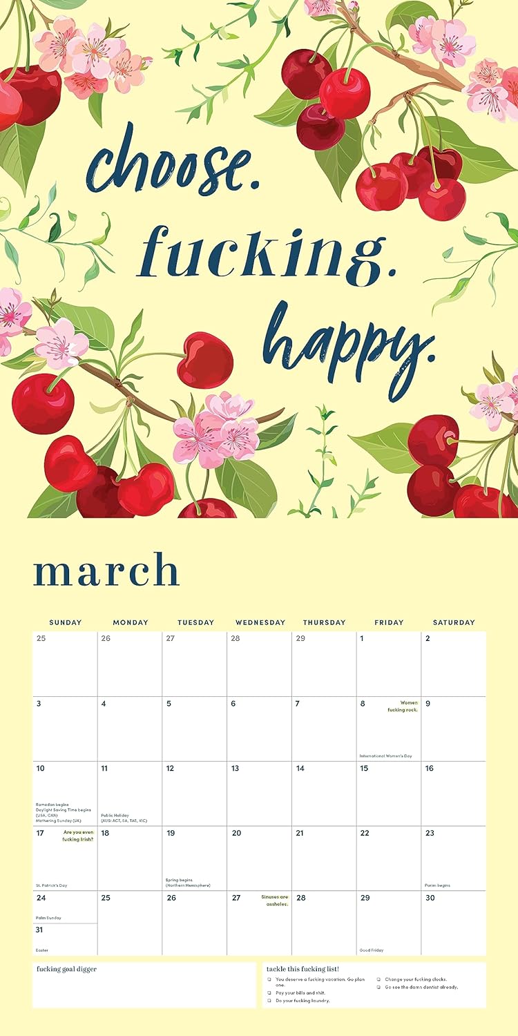 She Believed She Could So She F*cking Did - 2024 Wall Calendar ...