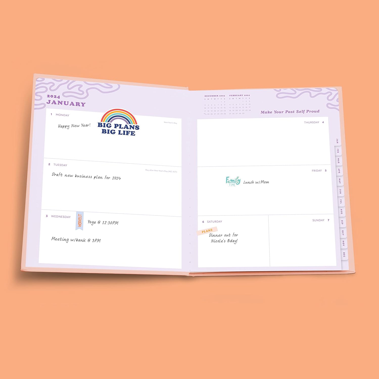 Make Big Things Happen - Large Monthly 2024 Planner, A Deluxe 17-Month ...