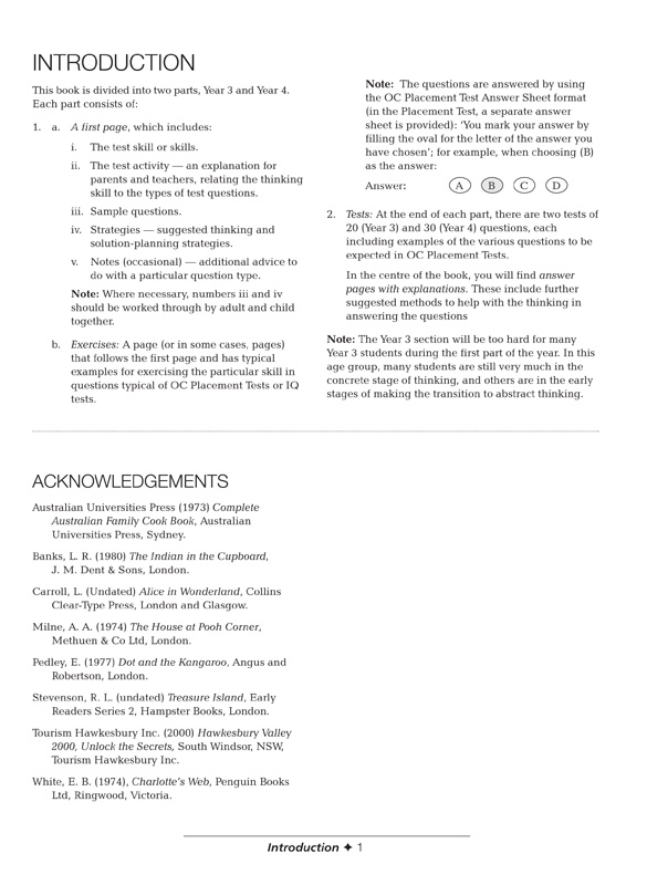 Excel : Opportunity Class Tests Skills and Strategies Years 3 - 4 , Get ...