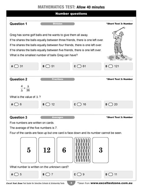 Selective Schools and Scholarship-style Test Pack , Year 6 by Alan ...
