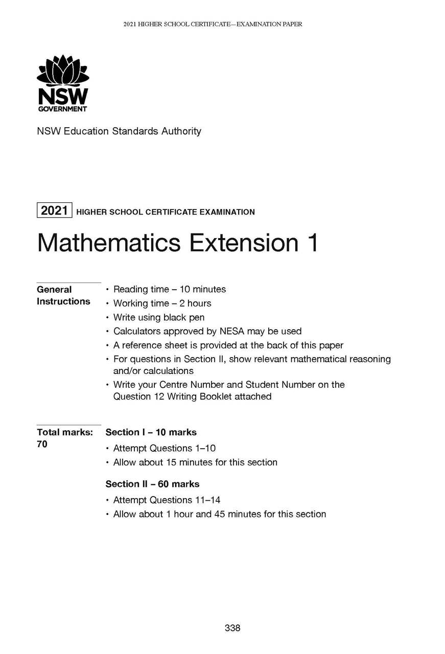 Excel Success One HSC Mathematics Extension 1 by Pascal Press | 2022 ...