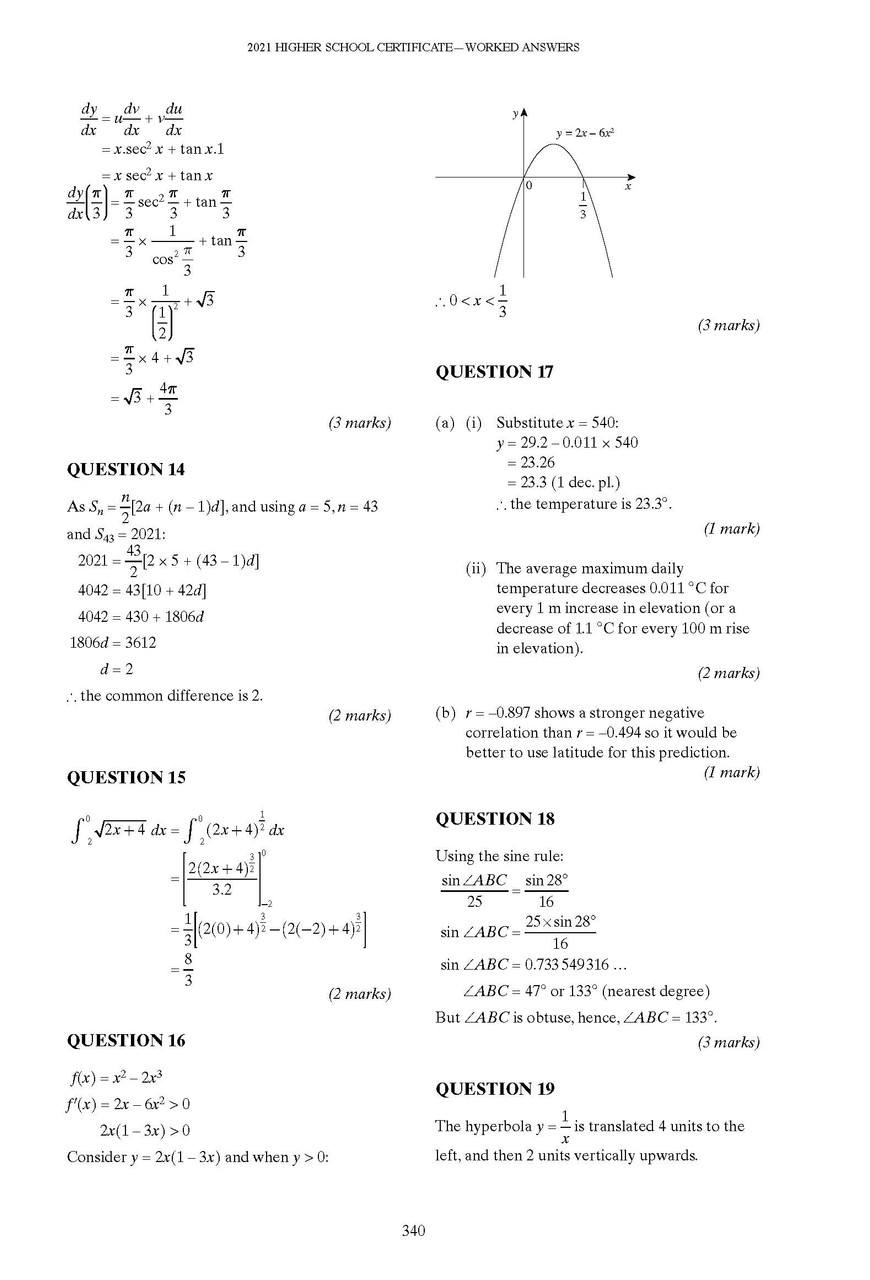 Excel Success One HSC Mathematics Advanced 2023 Edition by 2023 ...