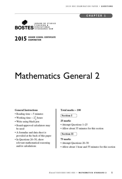 Excel Success One HSC Mathematics Standard 2 2023 Edition by 2023 | 9781741257496 | Booktopia