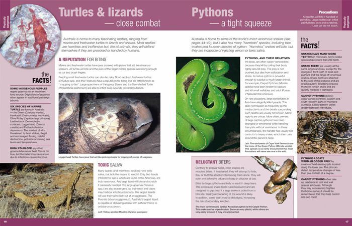 Steve Parish Amazing Facts, Australia's Deadly & Dangerous Wildlife by Greg Czechura Queensland ...