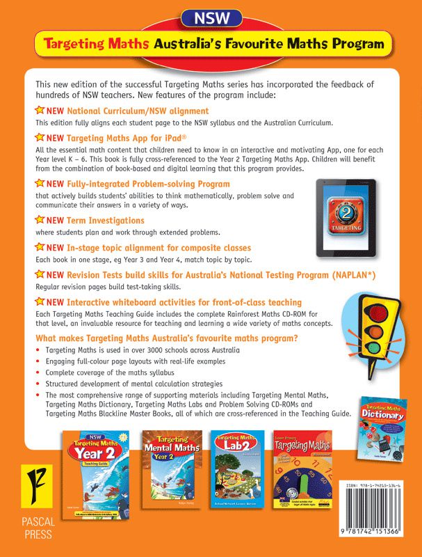 NSW Targeting Maths Student Book : Year 2, Australian Curriculum ...