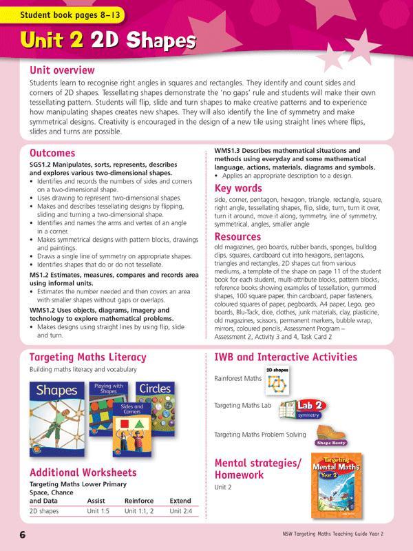NSW Targeting Maths Teaching Guide : Year 2 , Australian Curriculum ...