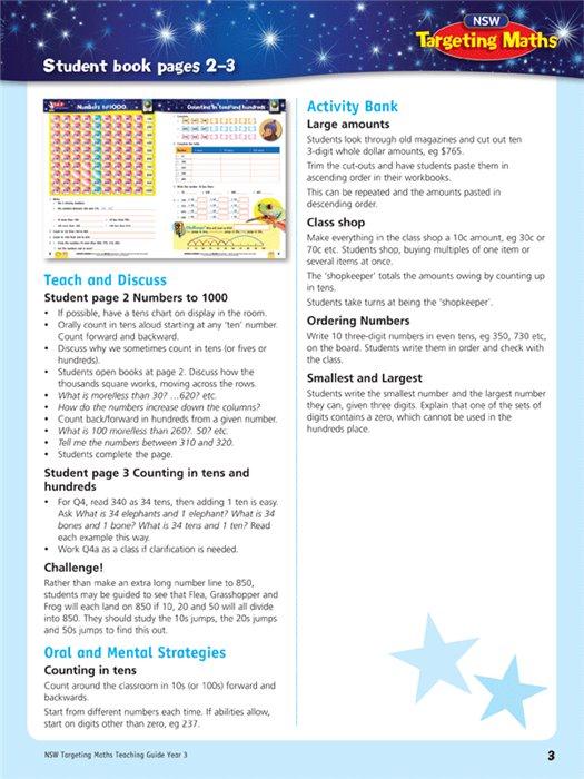 NSW Targeting Maths Teaching Guide : Year 3 , Australian Curriculum ...