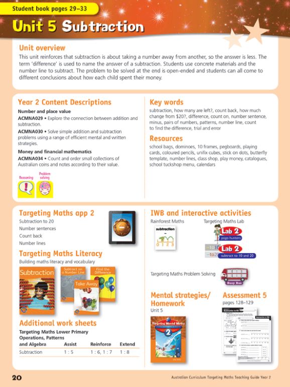 Targeting Maths ACE Year 2 Teaching Guide, Includes 2 CD-Roms by Pascal ...
