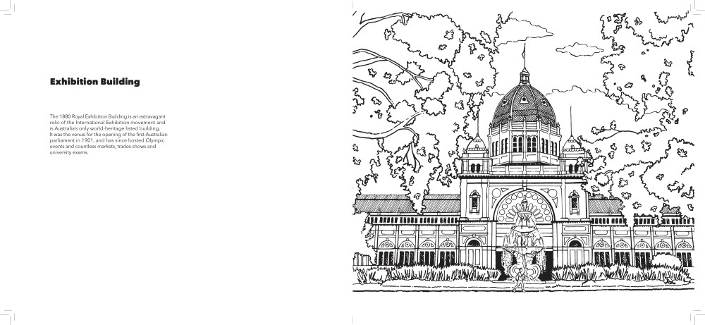 A Day in Melbourne, Adult Colouring & Activity Books by Brady Michaels ...