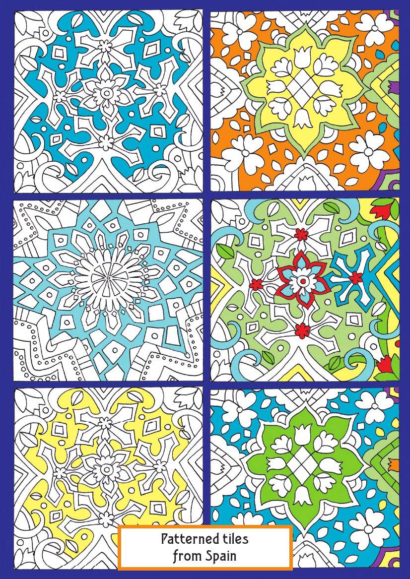 Patterns from Around the World Colouring Book, Children's Colouring ...