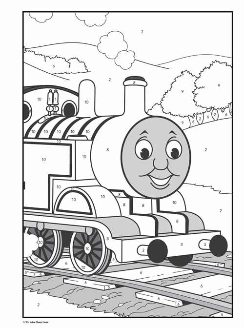 Thomas and Friends Paint by Numbers, Colourful Carriages ...