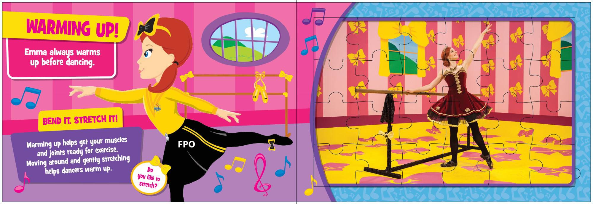 Wiggles Emma! Let's Dance! Deluxe Jigsaw Book with CD by The Five Mile ...