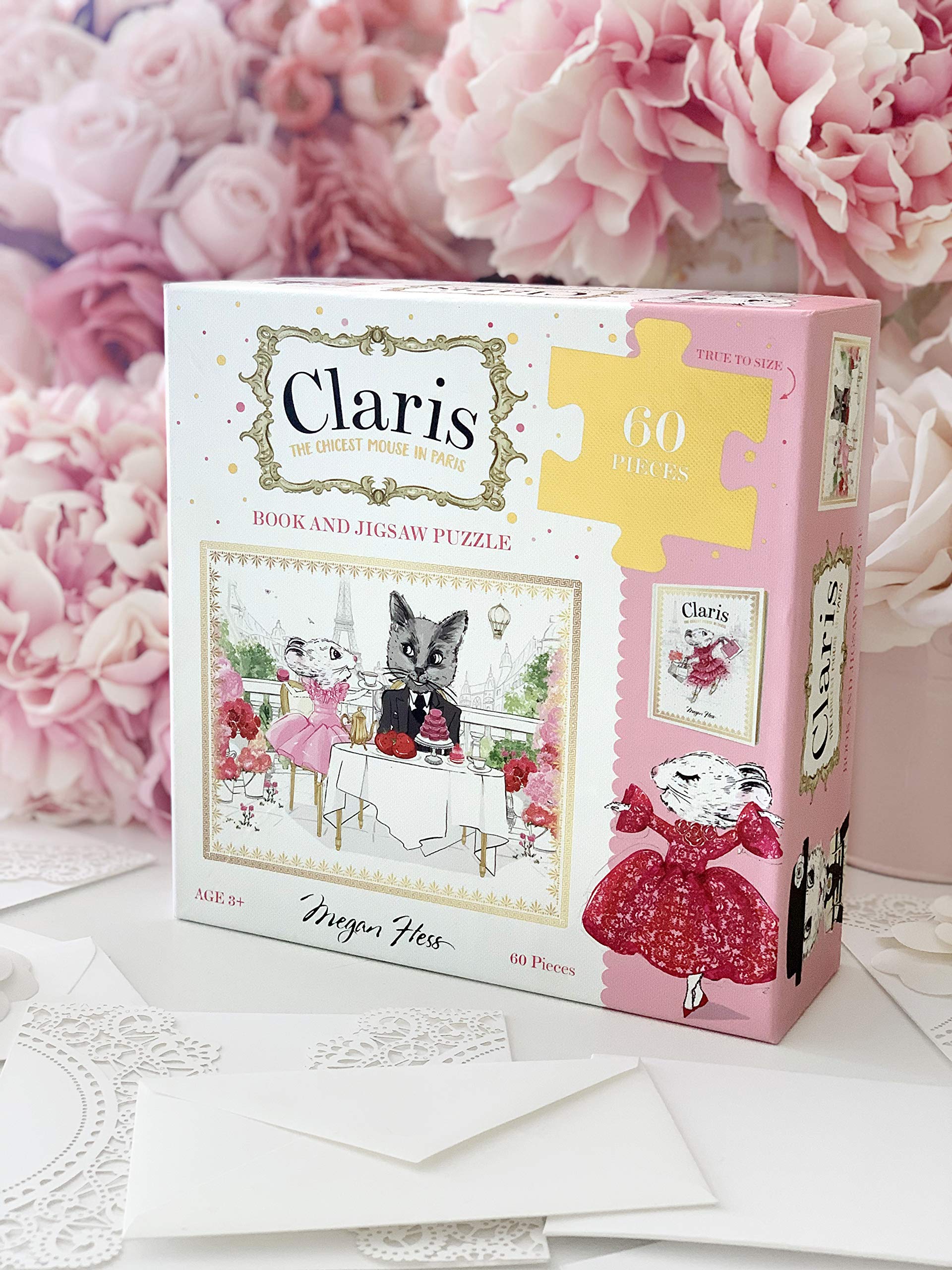 Claris: The Chicest Mouse in Paris by Megan Hess | Book & 60 Piece Puzzle Set | 9781760507817 ...