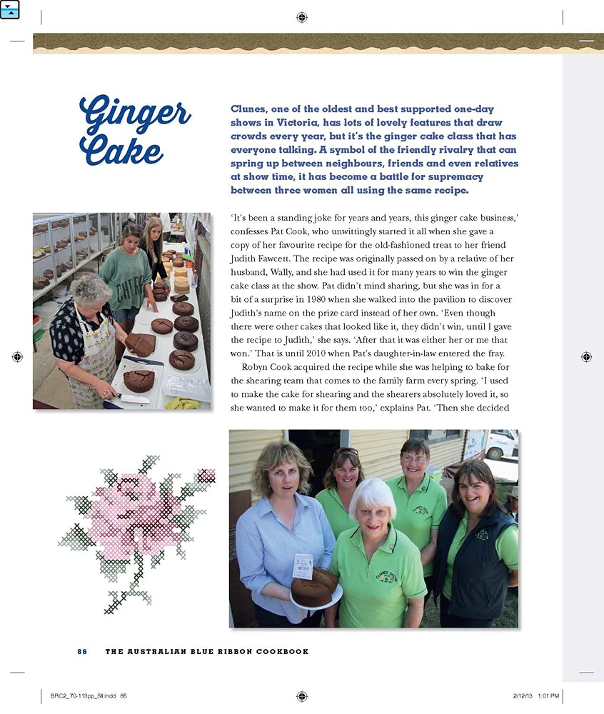 The Australian Blue Ribbon Cookbook, Stories, recipes and secret tips ...